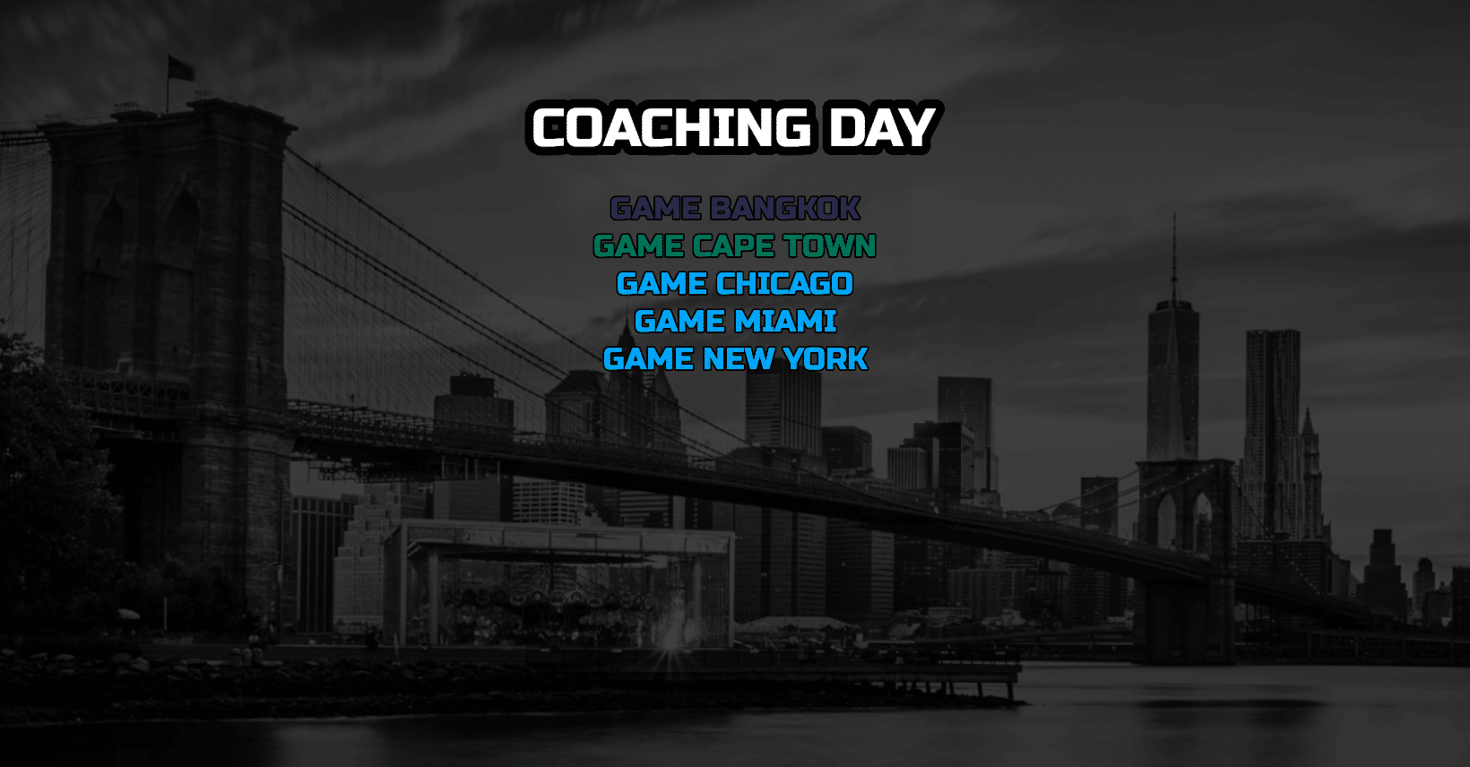 Coaching Day - Game Global