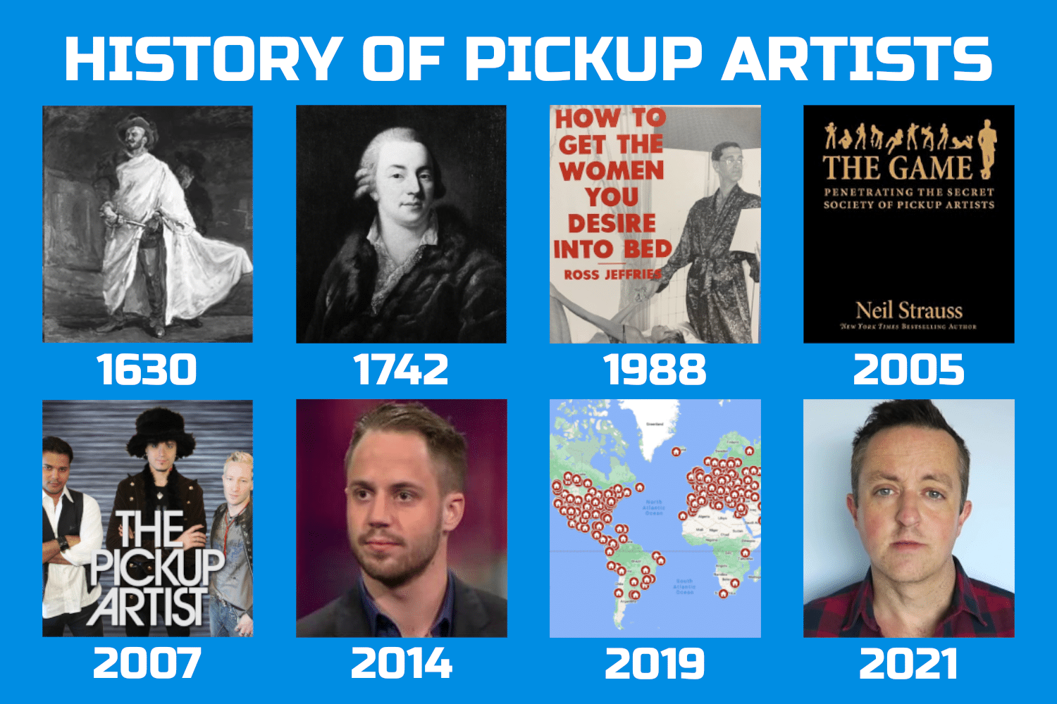 The History Of The Pickup Artist Community: A Timeline - Game Global